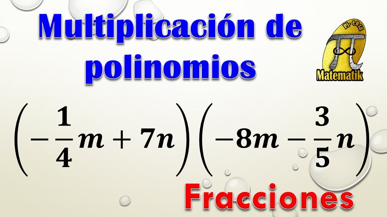 Multiplicación de dos polinomios | Producto de dos polinomios - YouTube