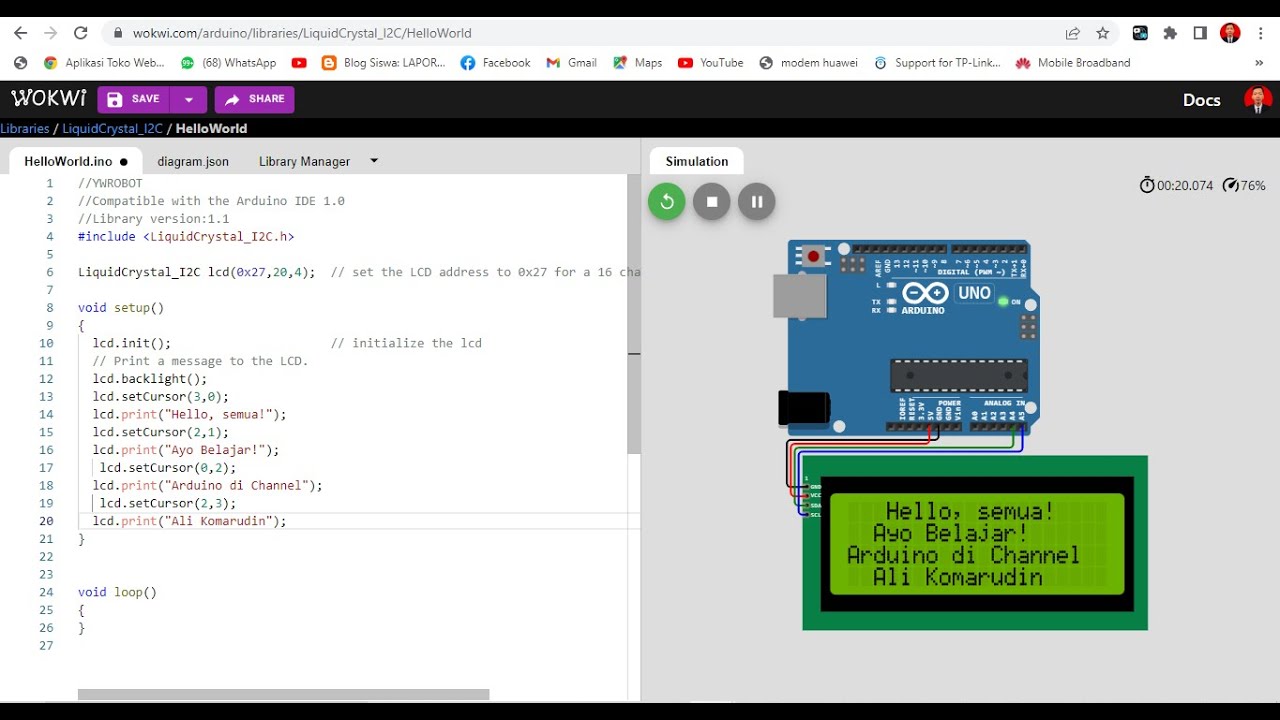 Tutorial Belajar Arduino Online Tanpa Hardware - YouTube