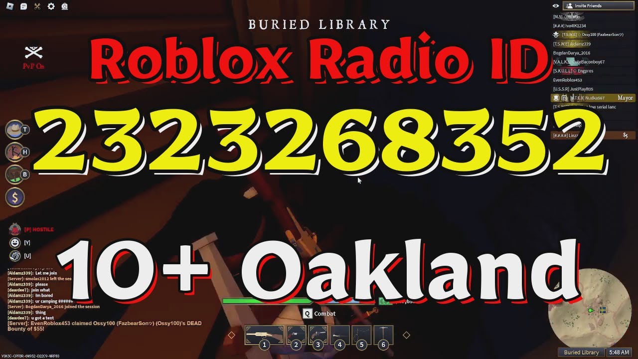 Oakland Roblox Radio Codes/IDs - YouTube