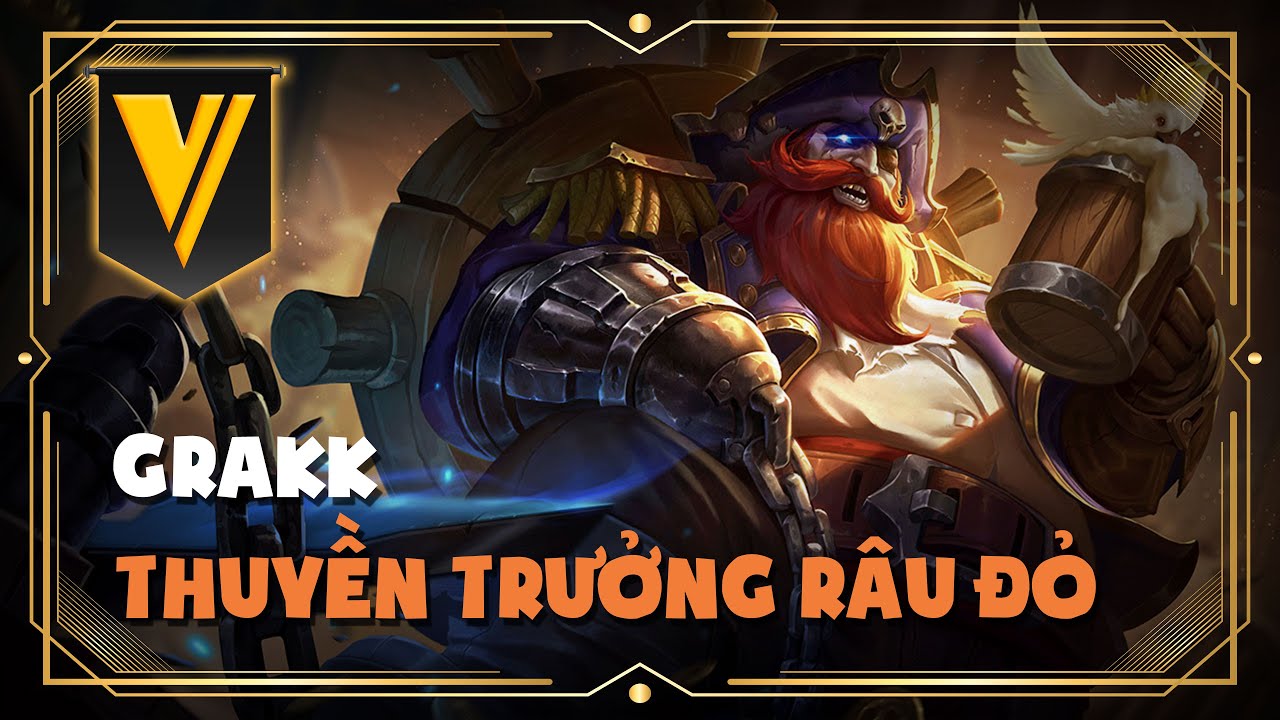 Skin Grakk Thuyền Trưởng Râu Đỏ | Liên Quân Mobile - YouTube
