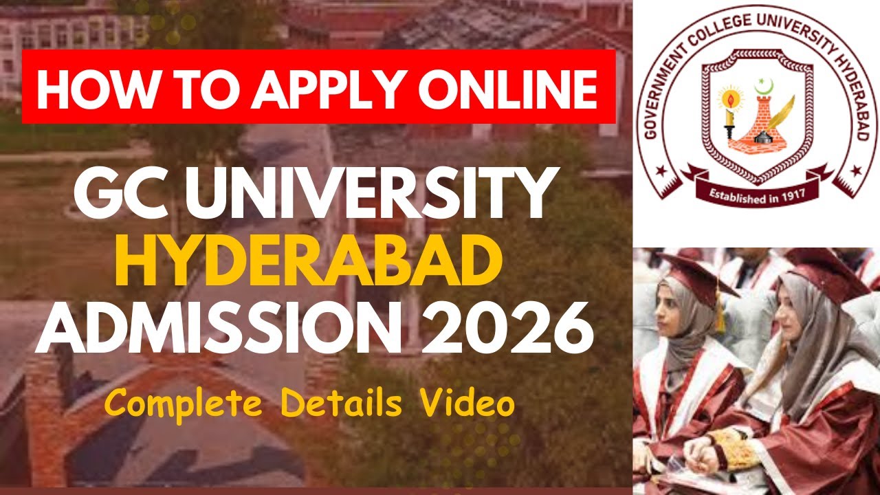 How To Apply Online GC University Hyderabad | Apply Online GCUH - YouTube