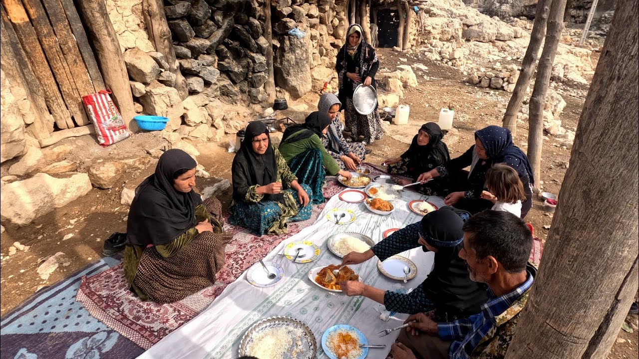 Cooking Lunch(stuffed chicken) In Iranian Nomadic Way _ Nomadic & Village Lifestyle Of Iran ...