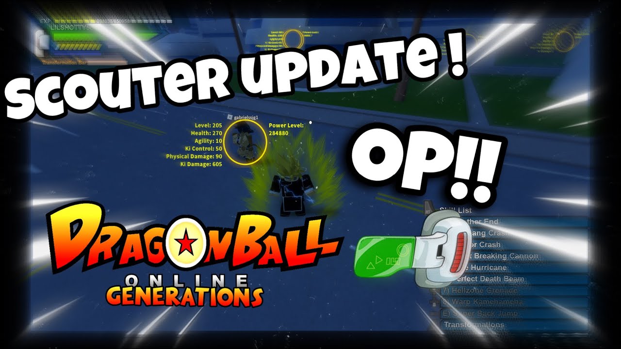 NEW SCOUTER UPDATE IS OP!! Dragon ball online generations 2021 - YouTube