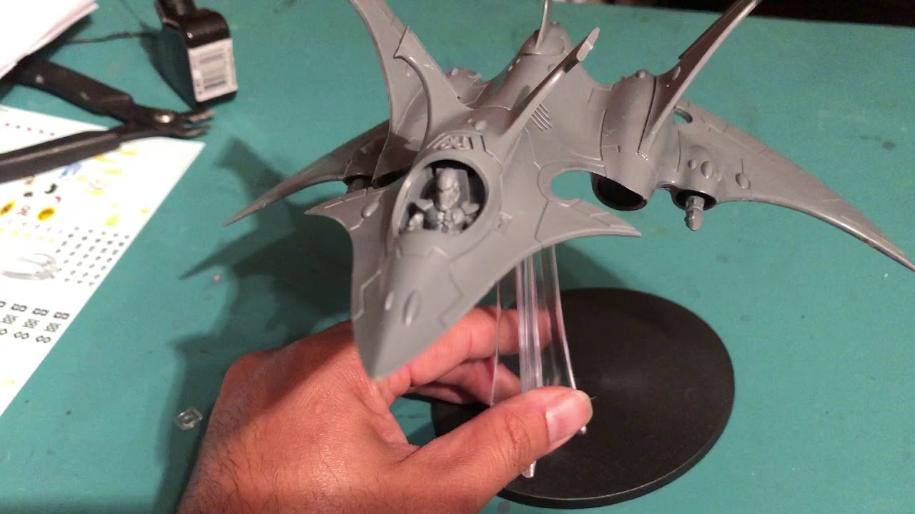 Eldar Hemlock Wraithfighter And Crimson Hunter PART 2 - Assembled - YouTube