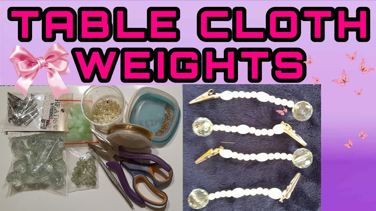 Making Table Cloth Weights - YouTube