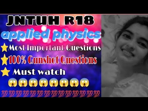 jntuh r18 ap important questions with answers explanation.💯😍👍 - YouTube