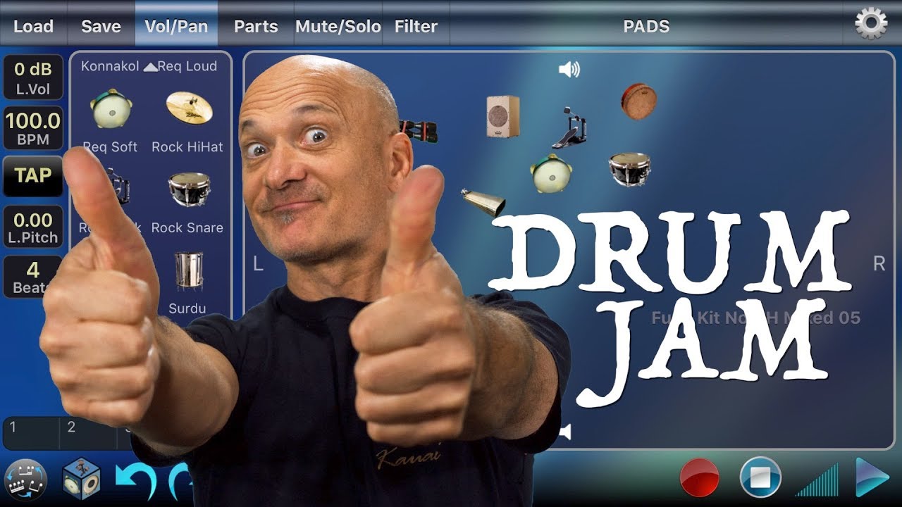 DRUM JAM - App Review - YouTube