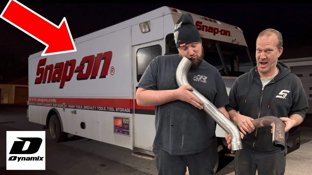 The Snap On Truck Gets A Performance Downpipe - YouTube