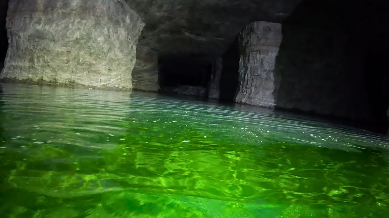 Green Lake Found at the Bottom of Limestone Mine - YouTube