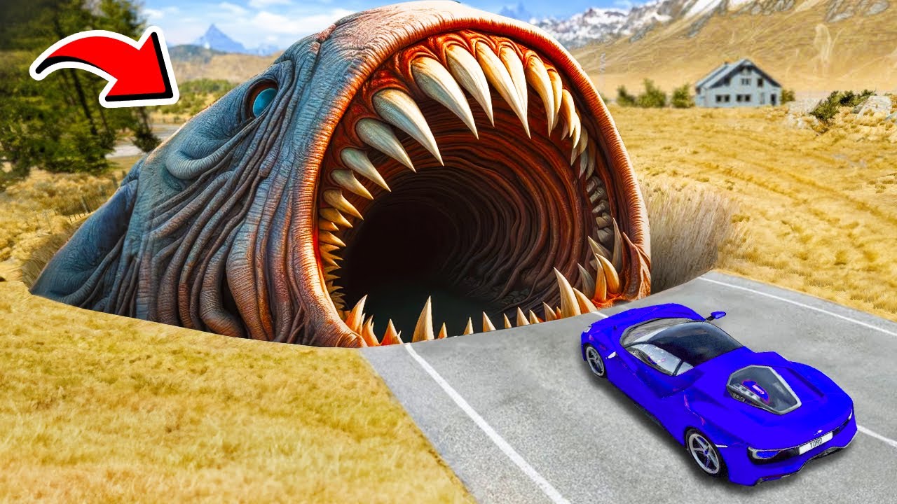 Testing CARS vs HUGE MONSTER POTHOLES in GTA 5! - YouTube