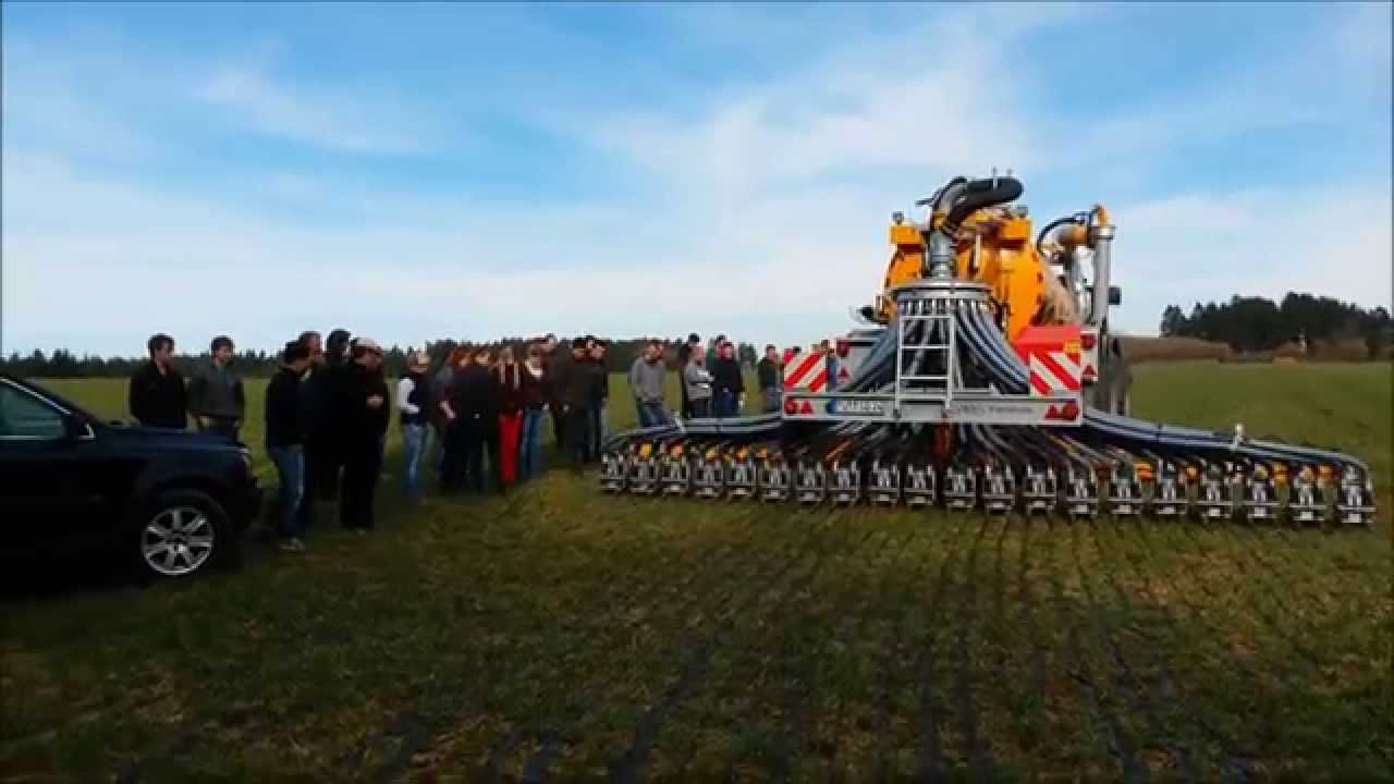 Veenhuis Kverneland Güllefass mit Euroject Gülleinjektor - YouTube