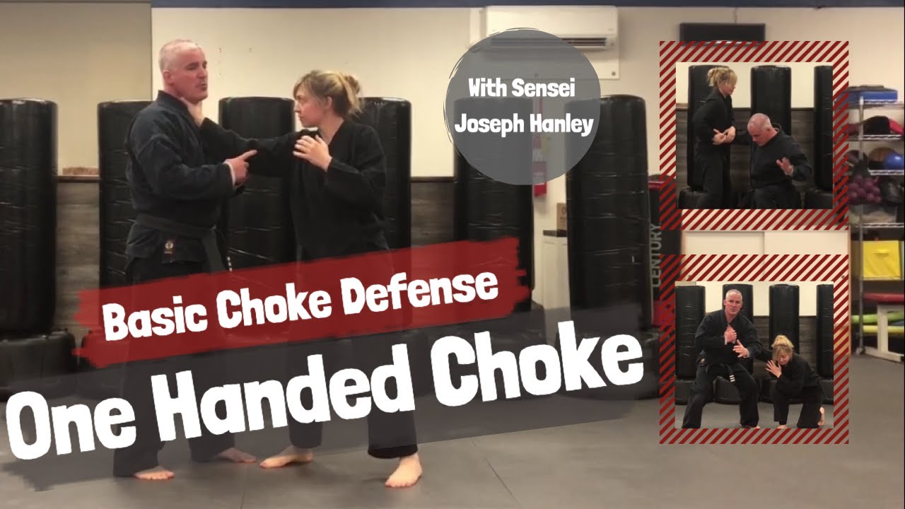 One Handed Choke Defense: Variation #1 - YouTube