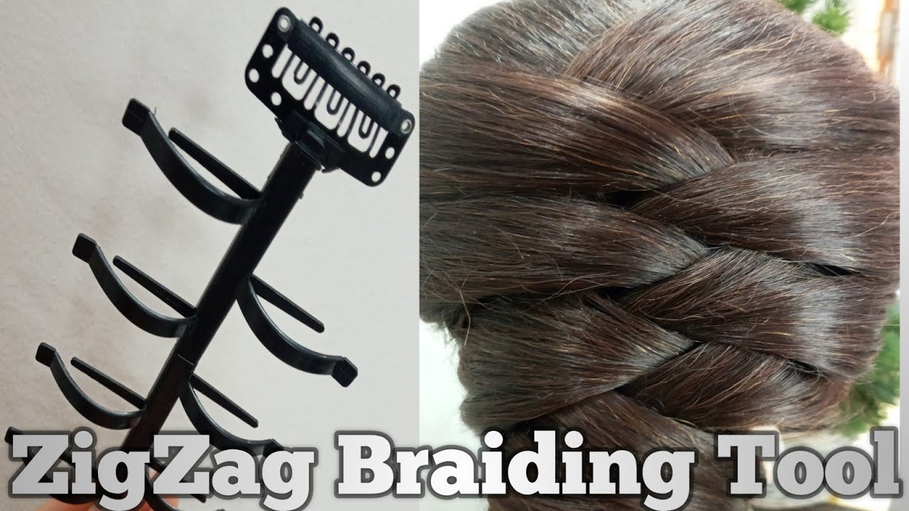 Beautiful ZigZag look Braiding Tool || HairStyling Tools || Weave hair ...