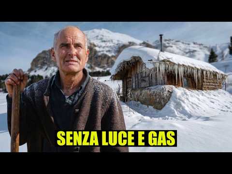 The extreme life of a man in a cabin at 2000 meters without electricity, gas, or running water