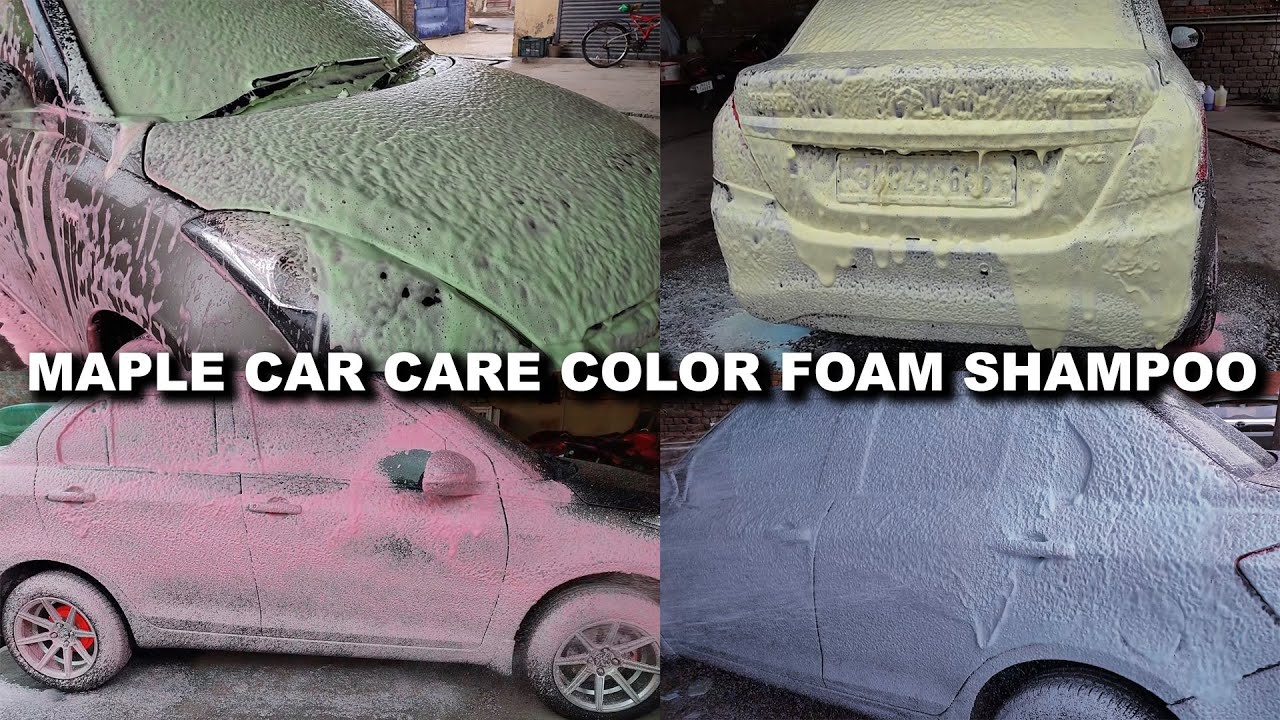 Maple Car Care Color Foam Shampoo | Super Color Concentrate Foam For ...