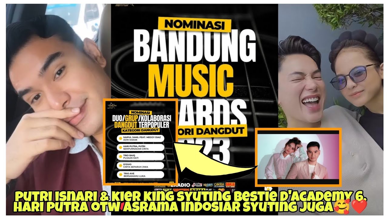 Putri Isnari dan Kier king Syuting D'Academy 6 ️, hari putra OTW asrama ...