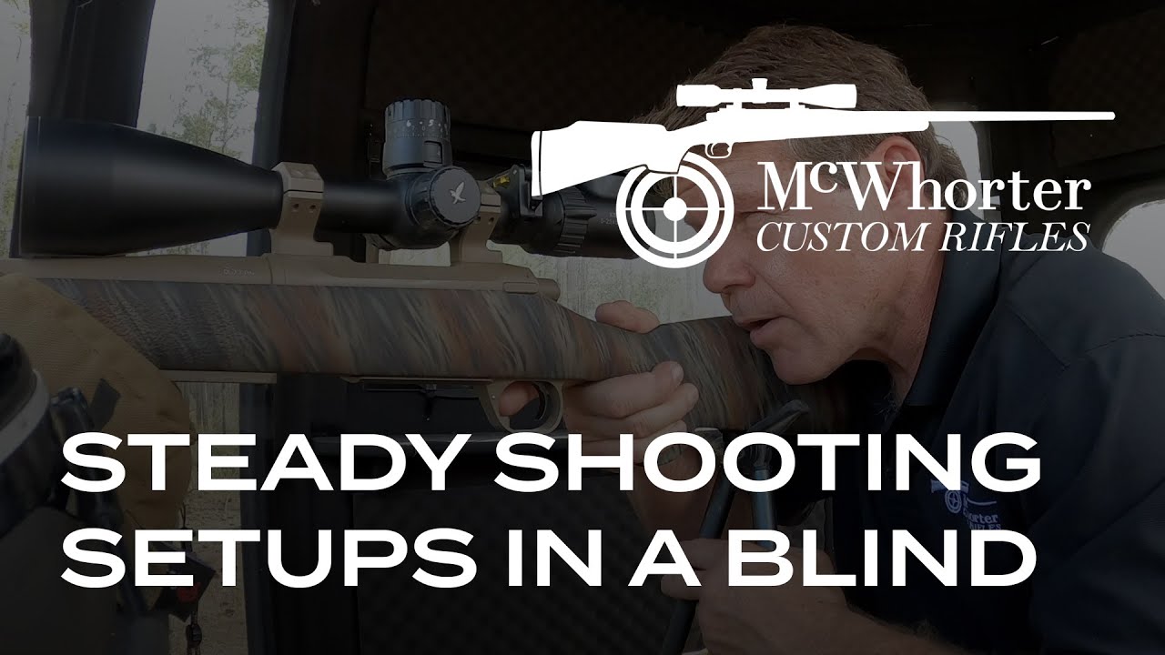 Set ups for steady shooting in a blind - YouTube
