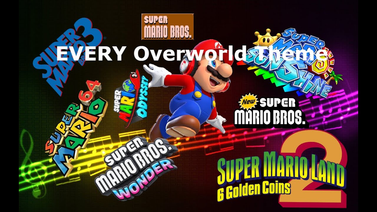 [PERFECT FOR STUDY/ WORK] All super mario overworld themes! - YouTube