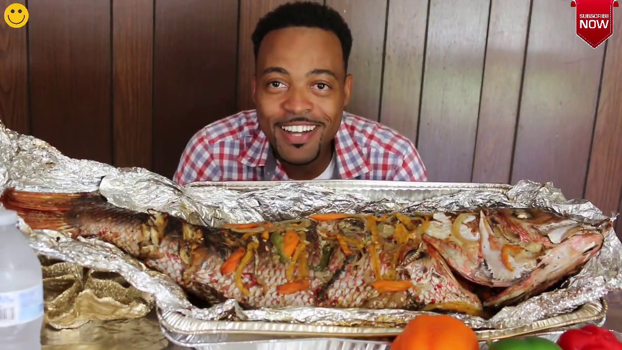 Eating Show|20LBS SNAPPER|(Sticky Soft Eating Sounds){Talking}| MUKBANG ...