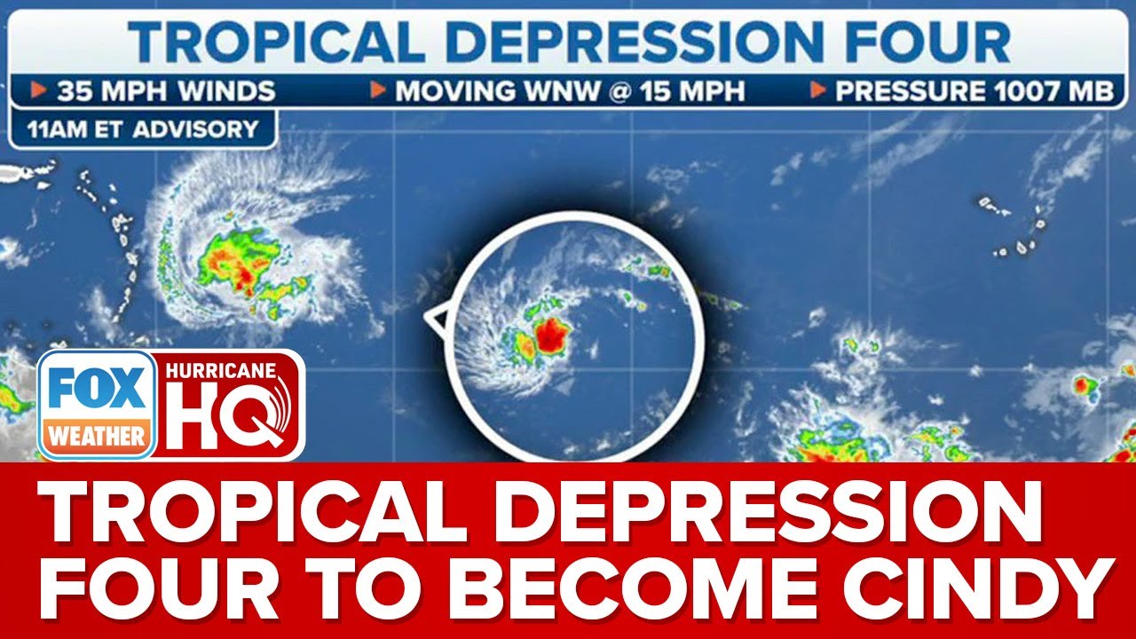 Tropical Depression Four Forms In Atlantic, Expected To Become Tropical ...