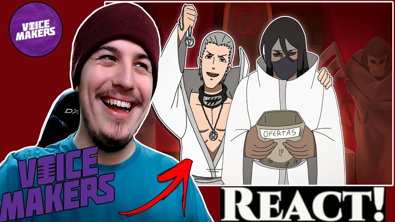 React KAKUZU VAI AO CULTO DE HIDAN - Voice Makers - Shiny Reacts - YouTube