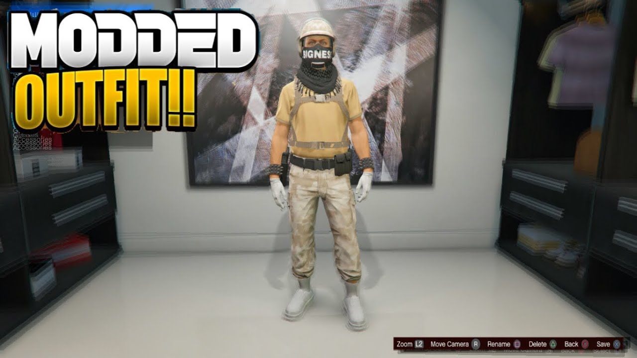 *Easy* Tryhard Modded Tan Outfit With Belt ( GTA 5 ONLINE ) - YouTube