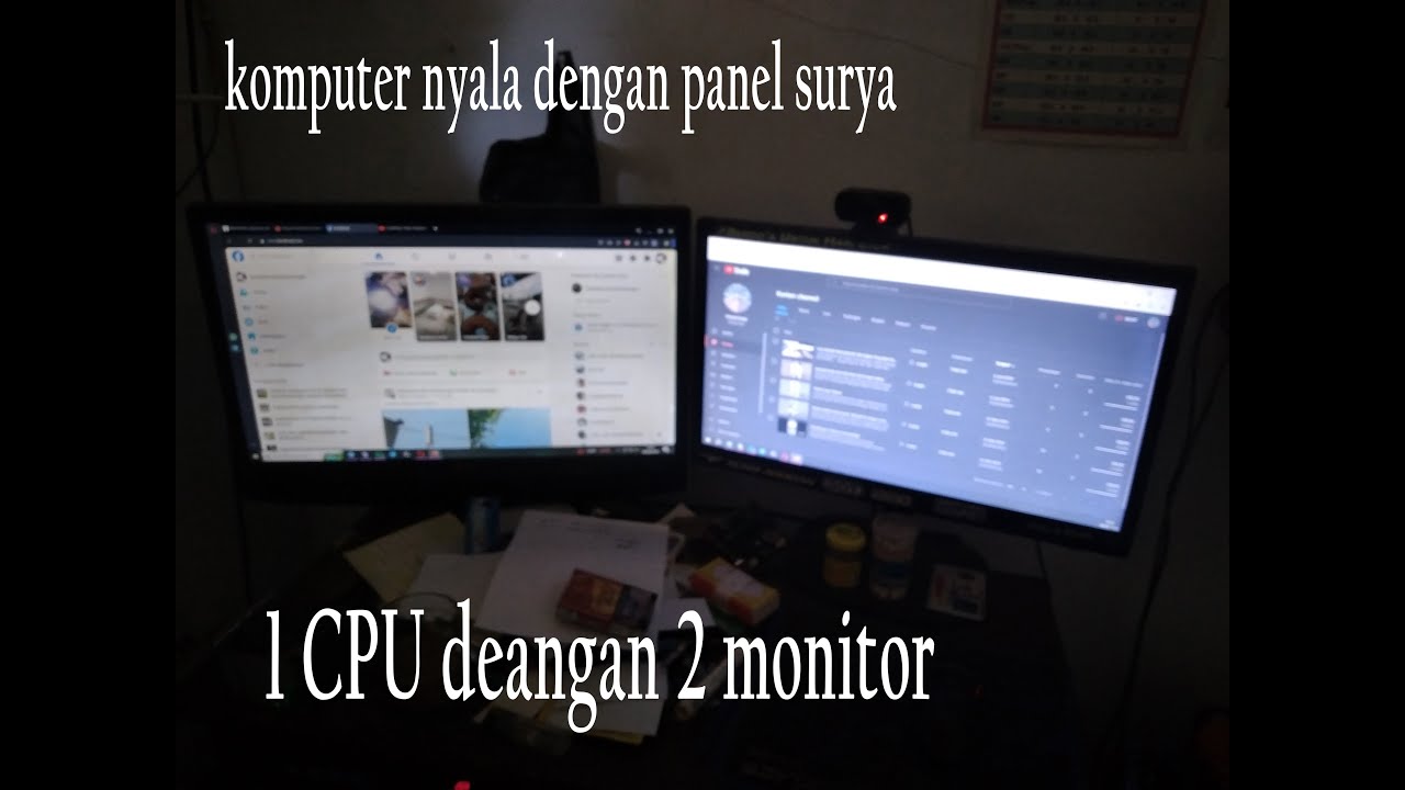 Komputer Nyala Dengan Listrik Gratis ( Panel Surya ) Dolanan plts - YouTube