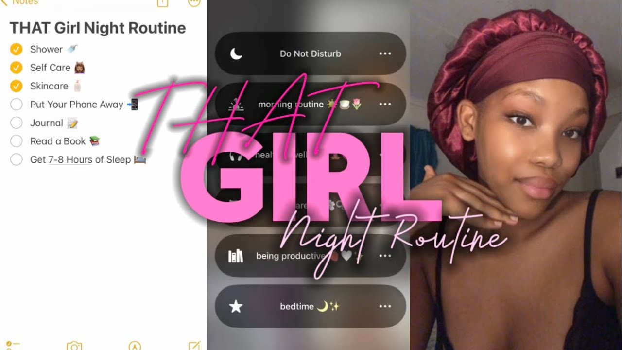 Trying a *THAT GIRL NIGHT ROUTINE* | Self-Care | Skincare | Bible Study ...