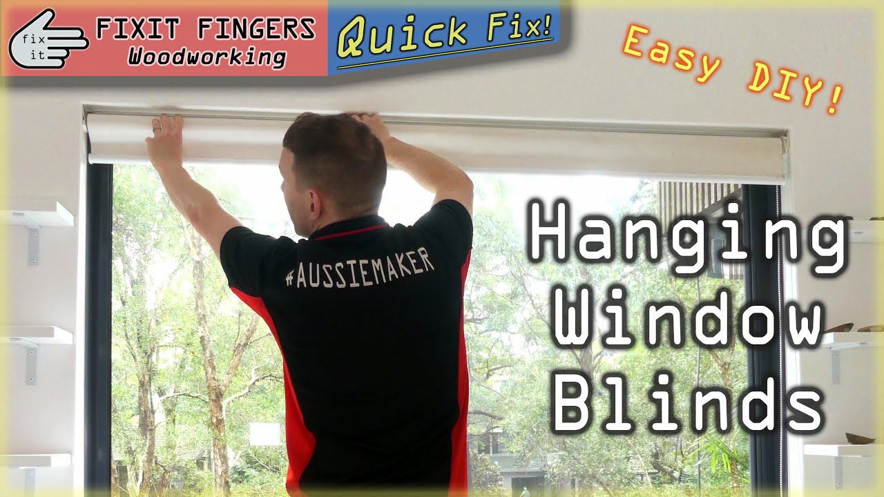 Installing Window Blinds - DIY Roller Blind Installation - YouTube