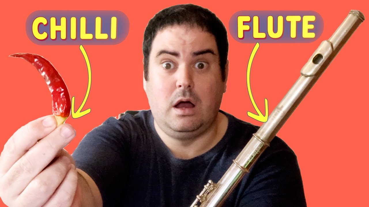 Can you play the Flute while Eating a Chilli? 🎶 - YouTube