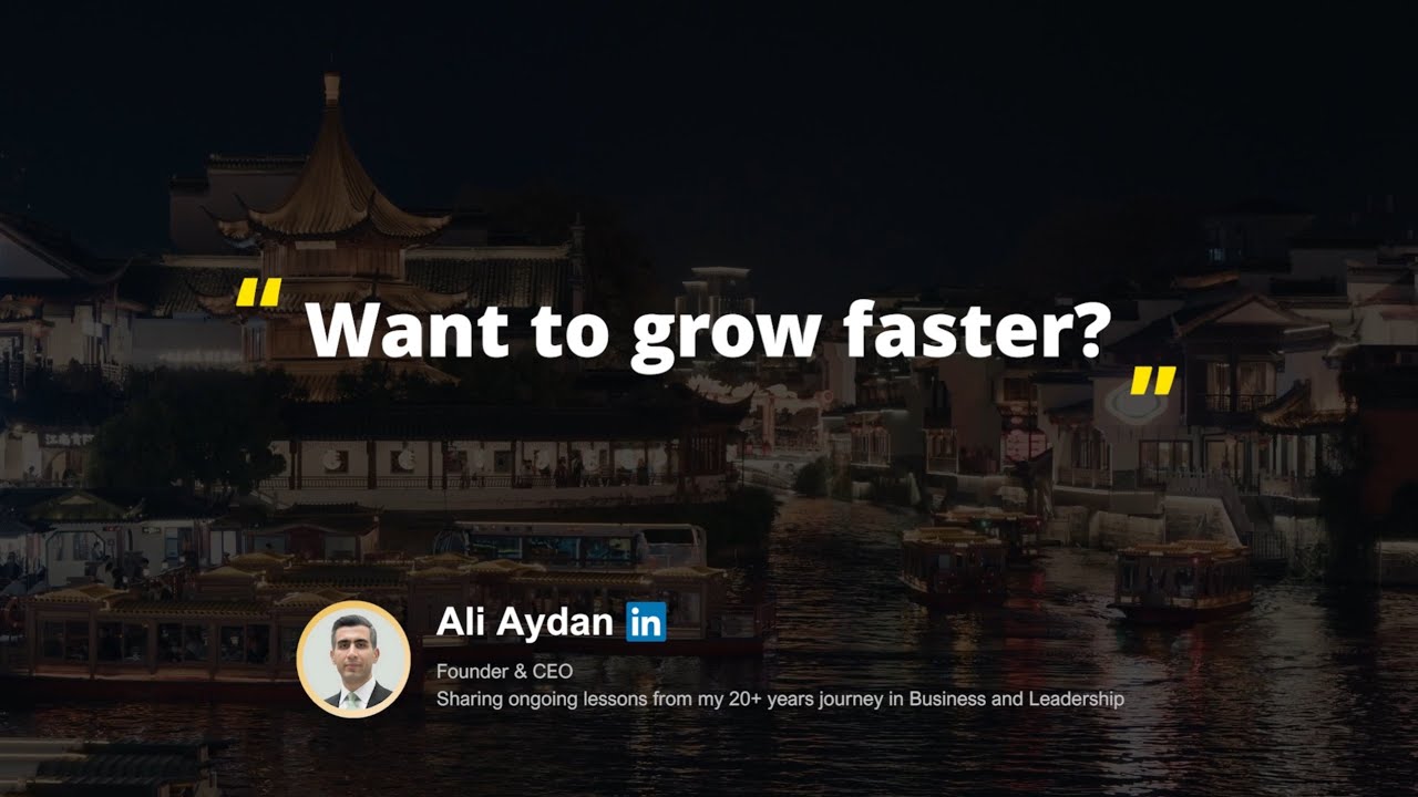 Ali Aydan - Want to grow faster? - YouTube
