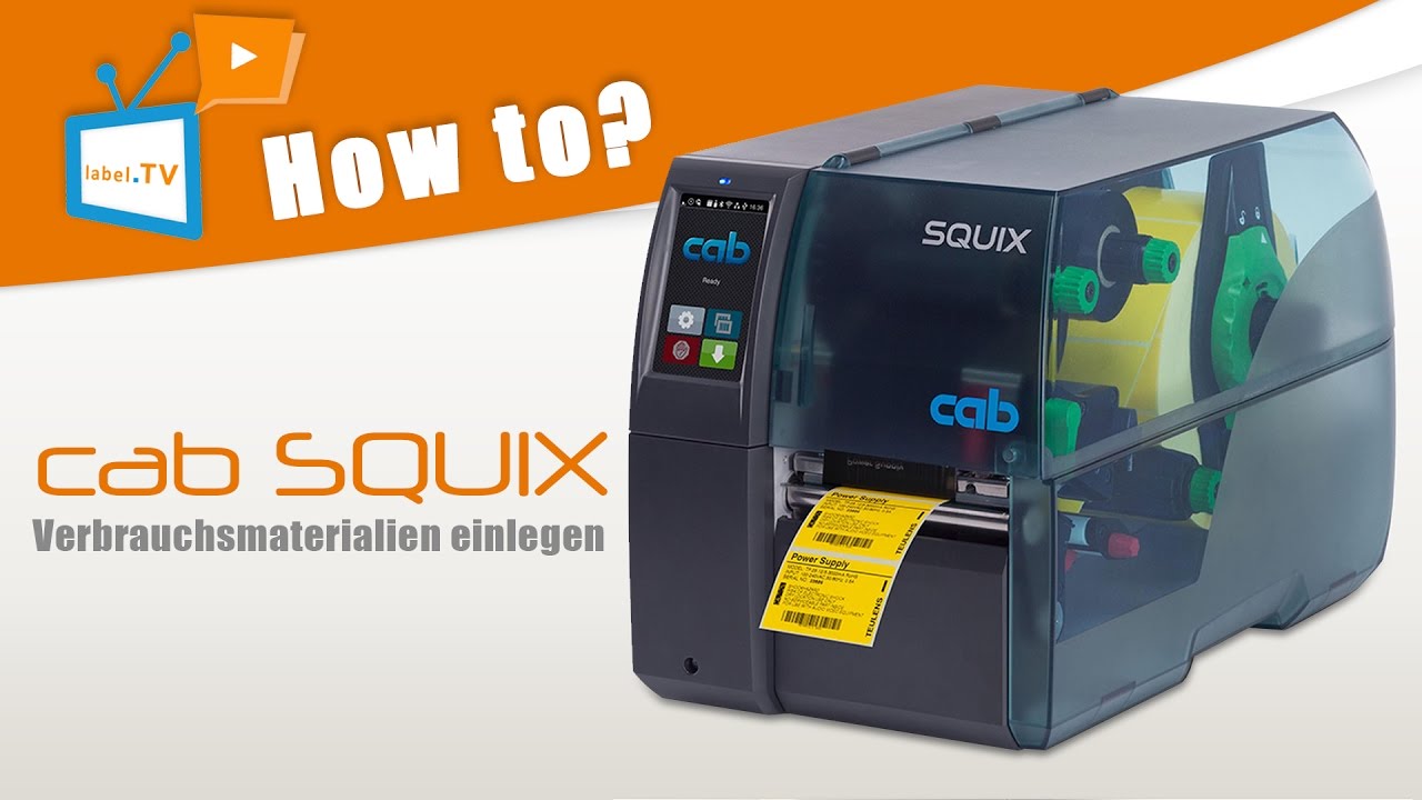 cab SQUIX - Verbrauchsmaterialien einlegen - YouTube