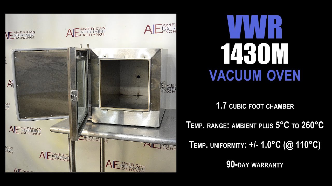 VWR 1430M Vacuum Oven (3689 OVEN) - YouTube