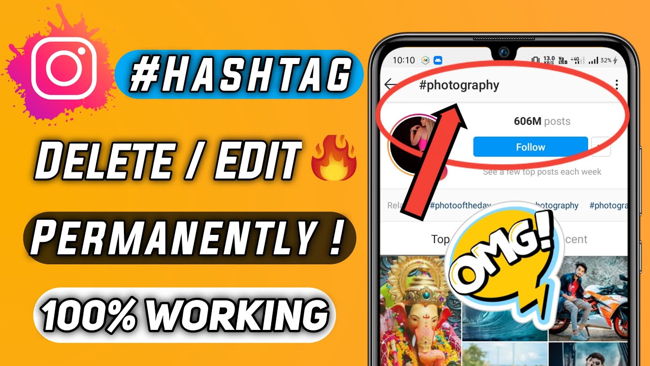 How to edit/delete instagram hashtag Permanently in hindi | Techno Org ...