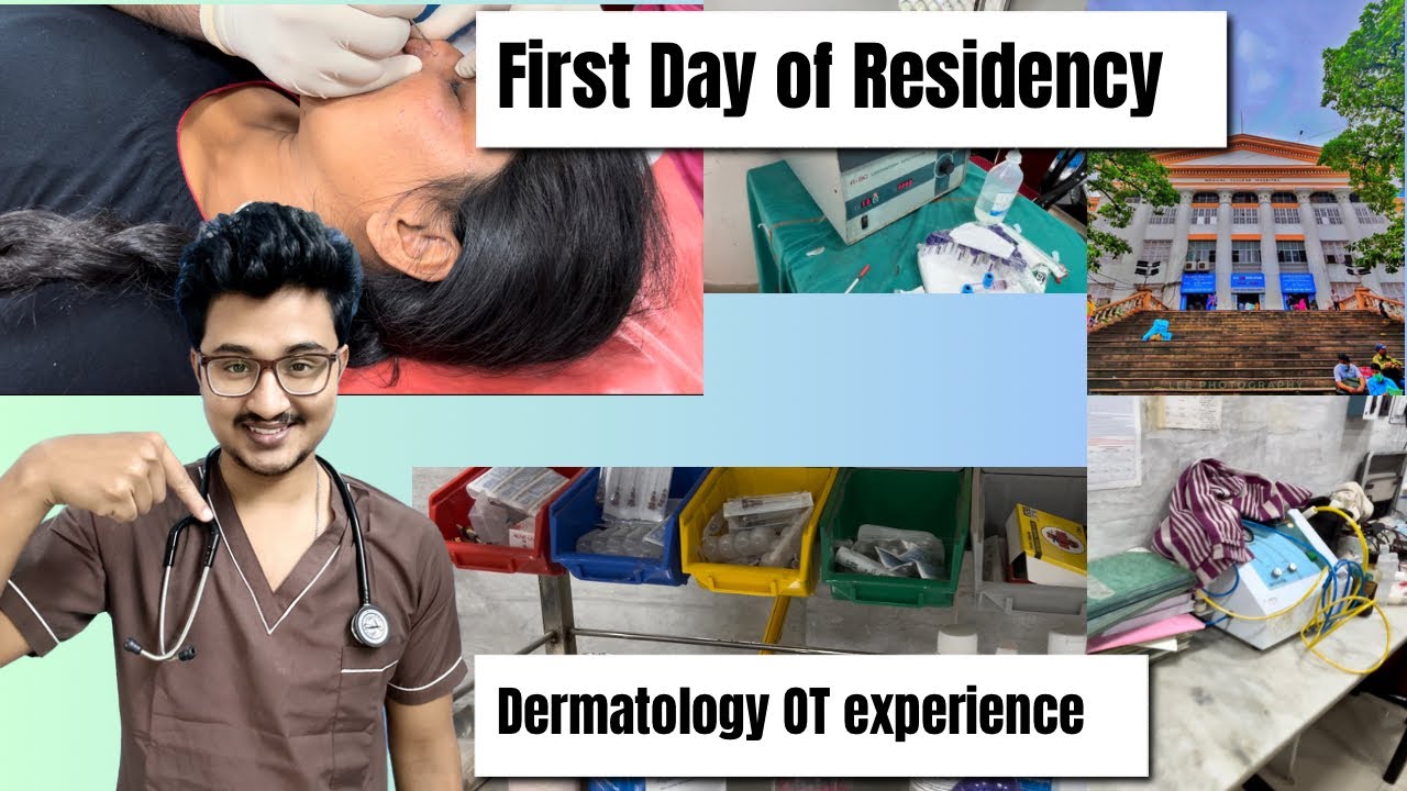 First Day of Residency | Dermatology OT Experience | - YouTube