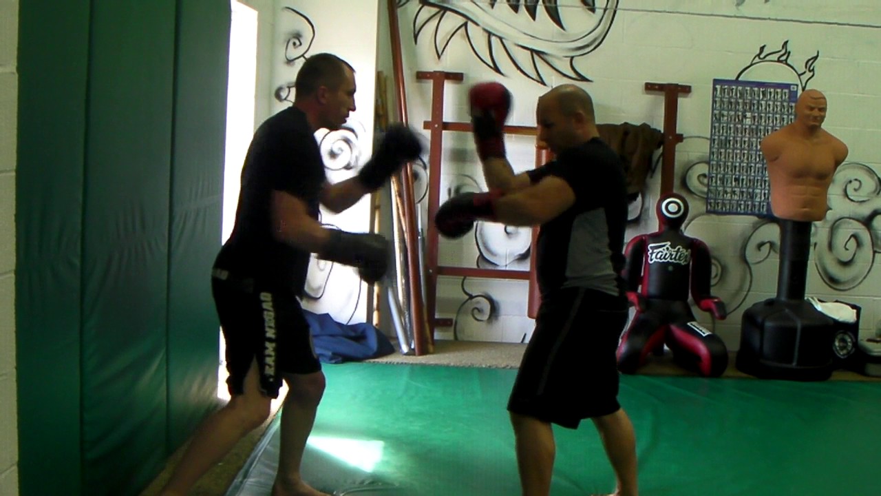 Slough Seminar 2017 Alan and Aaron Live Clinch Sparring - YouTube