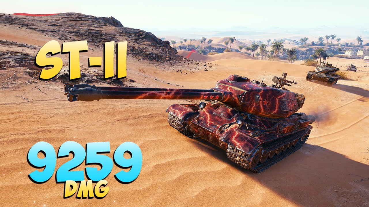 ST-II - 7 Kills 9.2K DMG - Beast machine! - World Of Tanks - YouTube