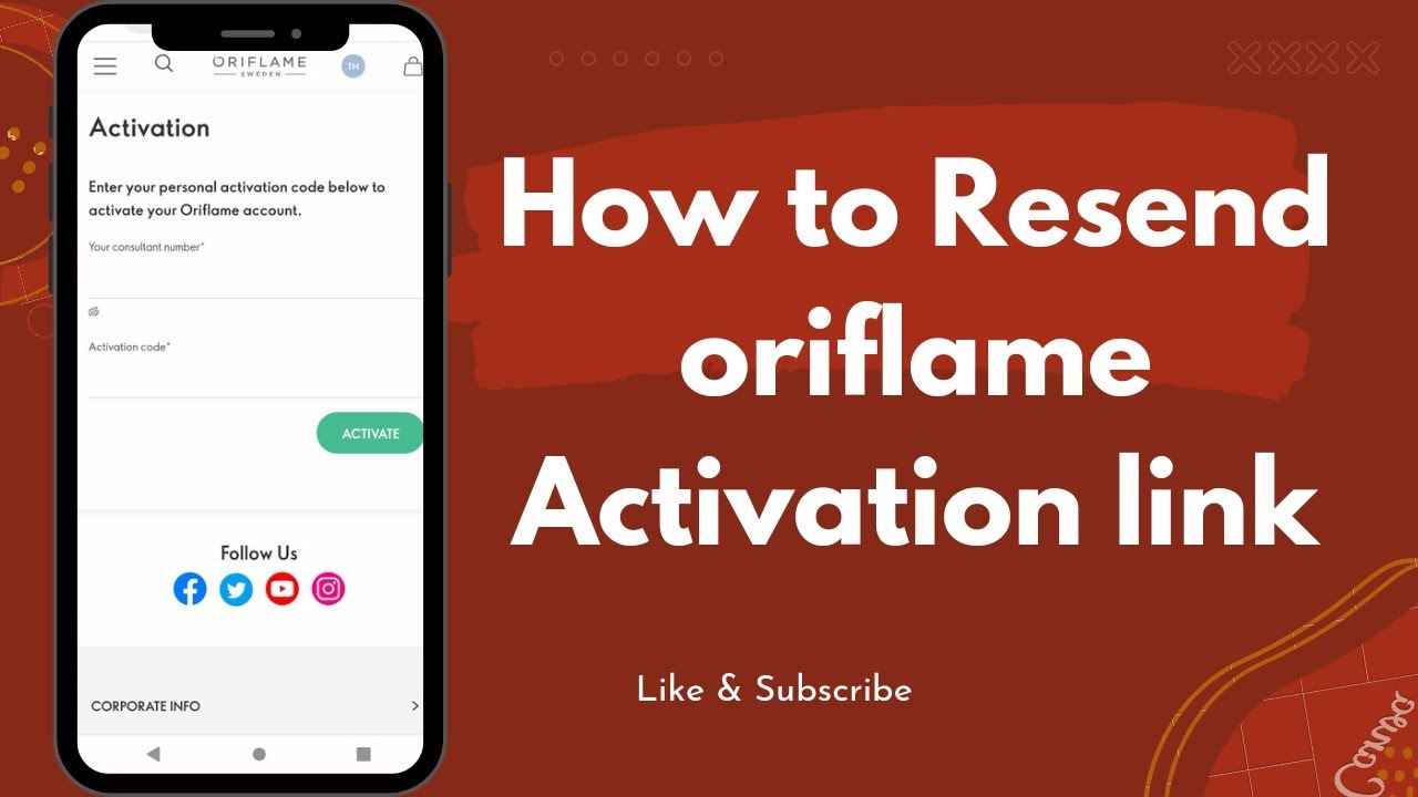 Oriflame activation link receive nahi hua.. how to resend activation ...