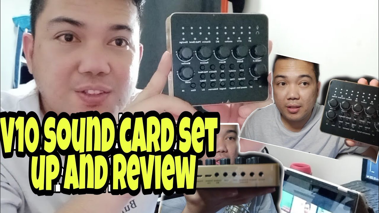 V10 sound card set up tutorial and review || Voltaire Channel - YouTube