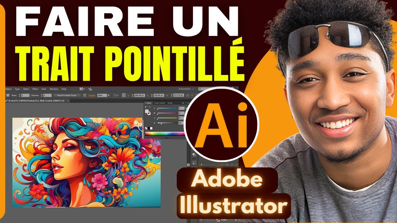 Comment Faire Un Trait Pointillé Sur Illustrator ( 2025 ) - YouTube