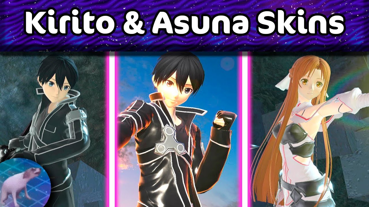 Kirito & Asuna Skins Over Pyra & Mythra【Smash Bros. Ultimate Mods ...