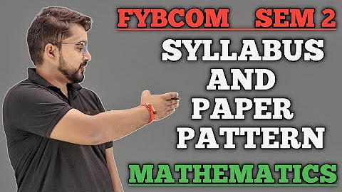 FYBCOM SEM 2 MATHS 2024 - YouTube