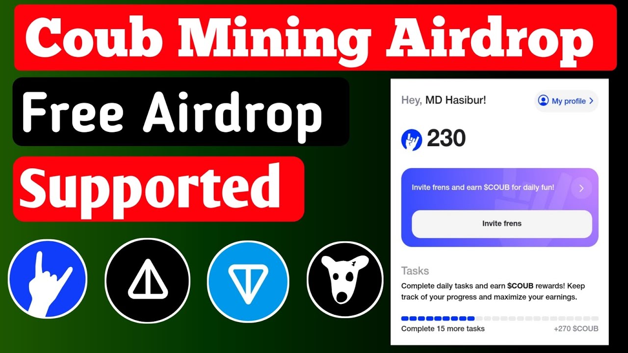 Coub Mining Free Telegram mini App | Supported by Ton & Nocoin & Dogs | Don't Miss Airdrop - YouTube