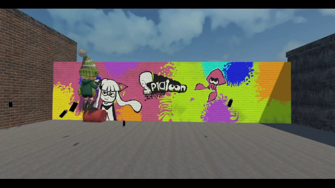 Vrchat Graffiti. Splatoon fanart. - YouTube
