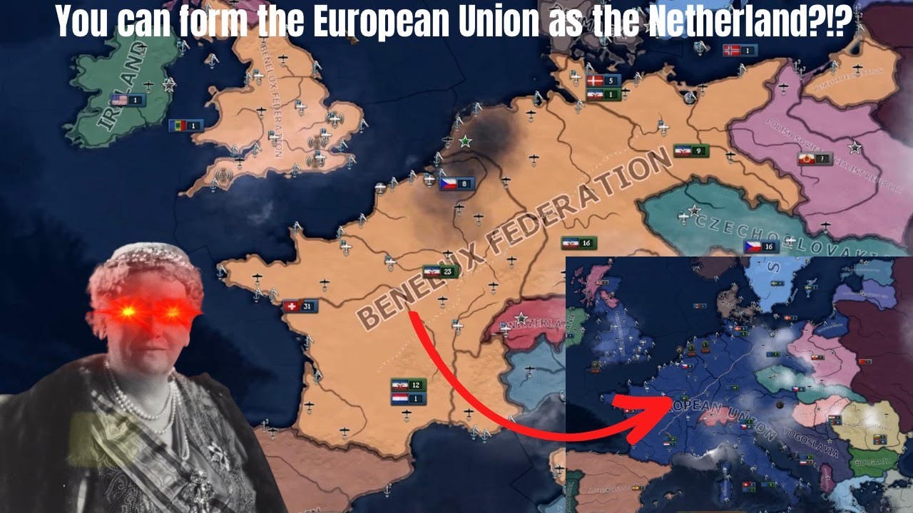 HOI4 Guide: The Netherlands form the EU [United Netherlands achievement ...