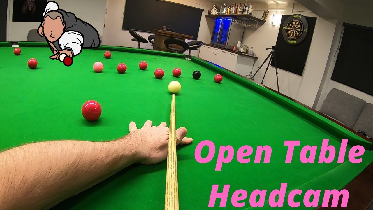 Snooker Headcam Open Table Practice With 2 Awesome Recovery Shots ...