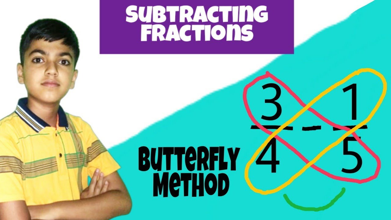 How to Subtract fractions using butterfly Method || Master harshit ...