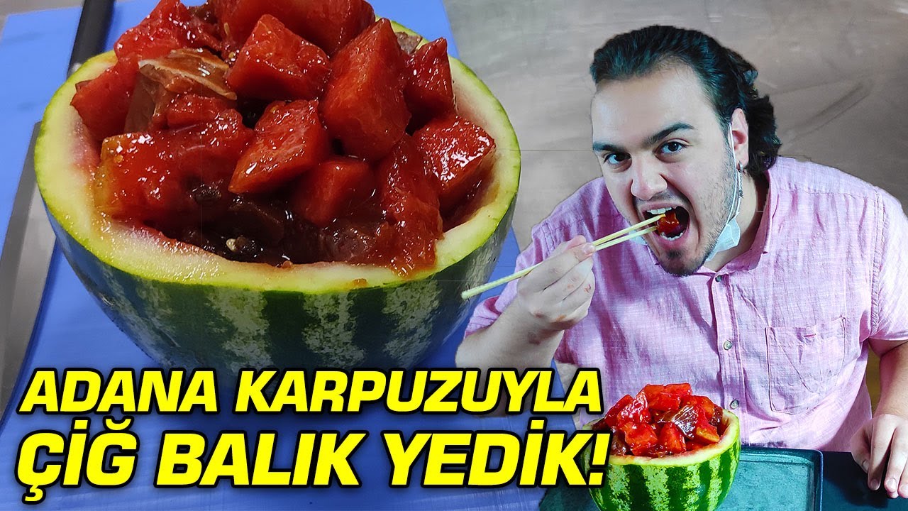Adana Karpuzu İle Çiğ Ton Balığı Yedik! (Watermelon Tuna) #acessushi ...
