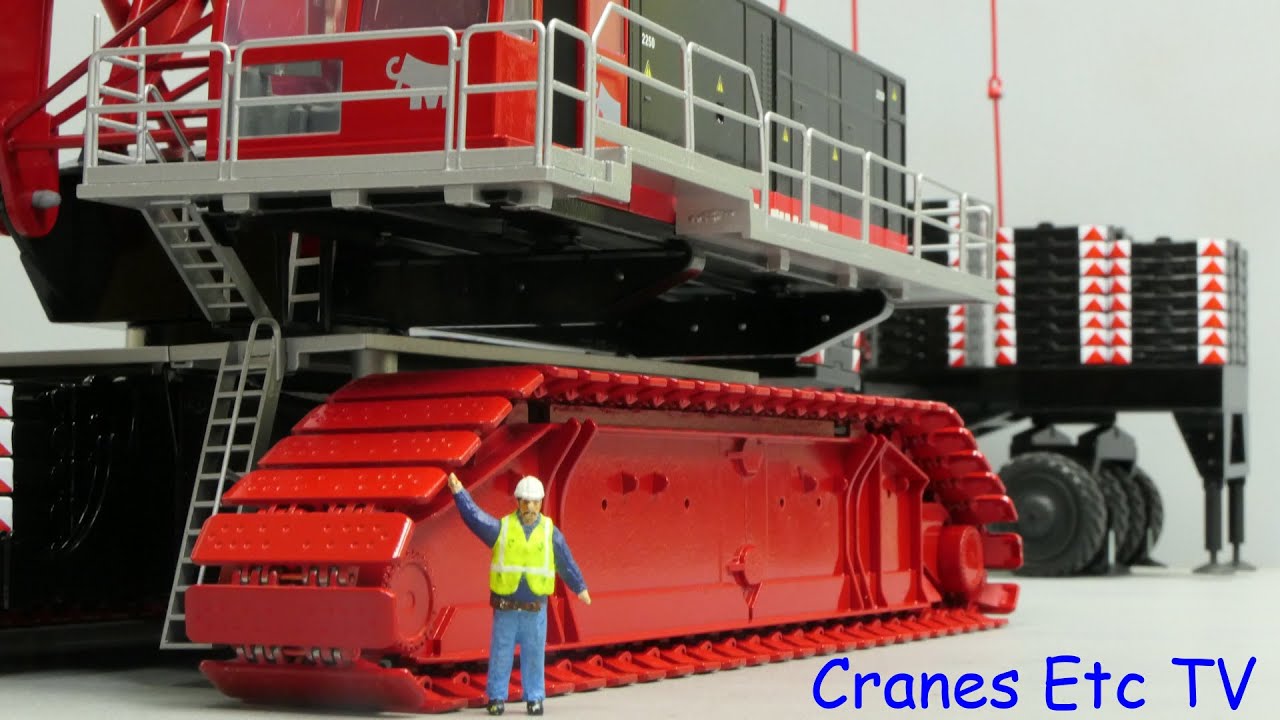Conrad Mammoet CC 8800 Boom Booster Crawler Crane By Cranes Etc TV