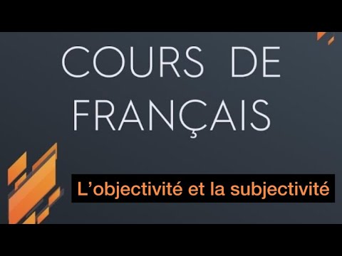 La première leçon : l’objectivité et la subjectivité de l’auteur ...